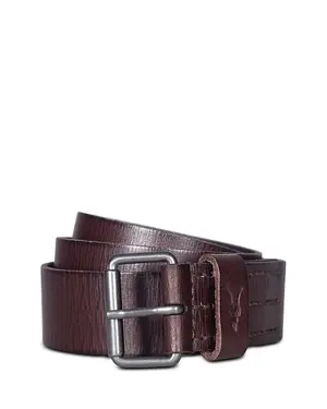 ALLSAINTS Leather Belt - Bitter Brown