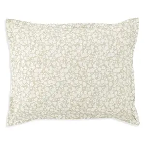 ANNIE SELKE Aria Floral Standard Sham - Sage