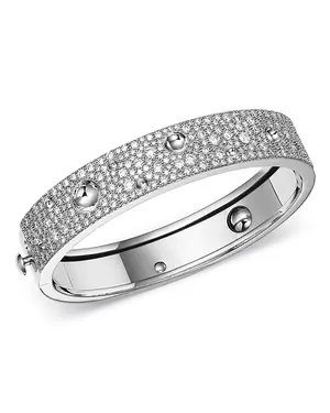 Roberto Coin 18k Gold Diamond Pois Moi Luna Bracelet - White