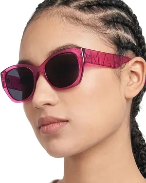 Marc Jacobs Marc Jacobs Rectangle Sunglasses Fuschia/gray