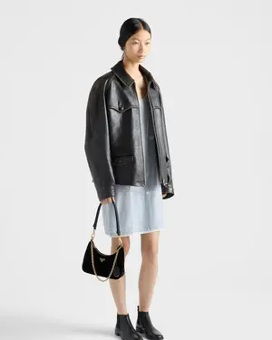 Prada Re-edition Mini Velvet Bag - Black