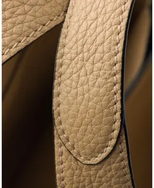 Prada Small Leather Tote Bag - Neutral