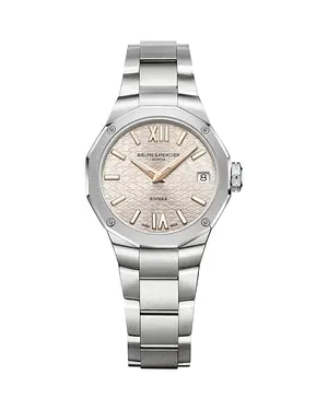 Baume & Mercier Riviera Watch, 33mm - Silver/silver