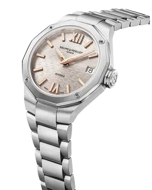 Baume & Mercier Riviera Watch, 33mm - Silver/silver