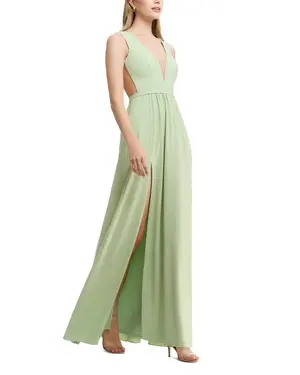 Dress The Population Katrina Cut Out Maxi Dress - Sage