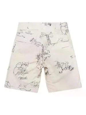 Engineered Garments Graphic-print Cotton Shorts