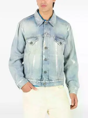 Roberto Cavalli Distressed Denim Jacket