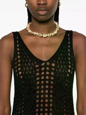 Liu Jo Open-knit Maxi Dress