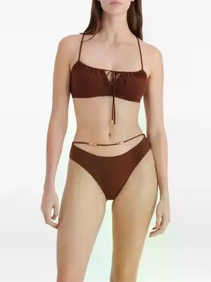 ERES Abysses Cropped Bikini Top - Brown