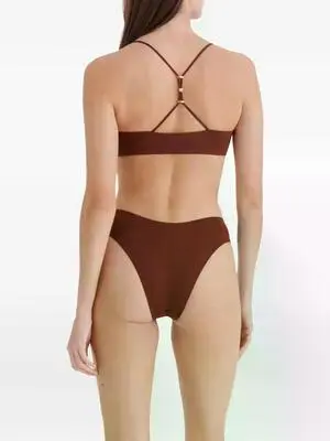 ERES Abysses Cropped Bikini Top - Brown