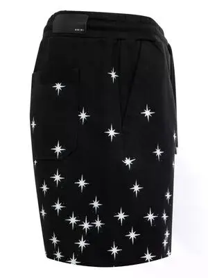 Amiri Starburst Crystal Sweatshorts