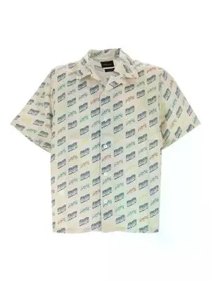 Howlin' Logo-print Shirt - Neutrals