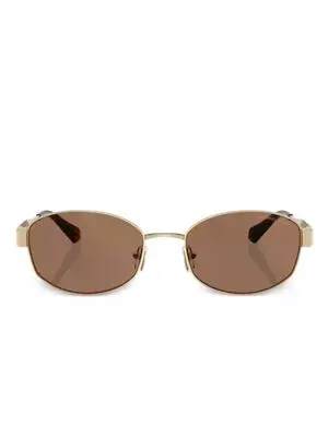 Michael Kors Oval-frame Sunglasses - Gold