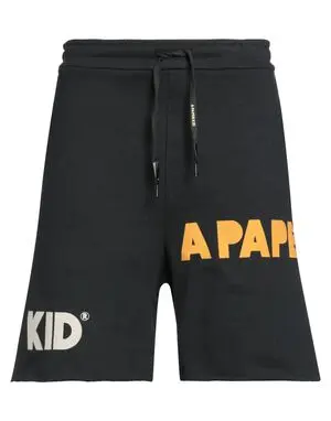 A PAPER KID Cotton French Terry Bermuda Shorts