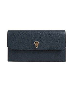 VALEXTRA Wallet Midnight Calfskin - Blue