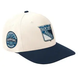 STARTER New York Rangers Blue Wave Classic Adjustable Cap - Cream