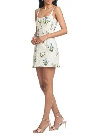 Sachin & Babi Kelsey Floral Jacquard Mini Dress