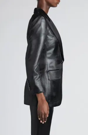 TOM FORD Bianca Single-breasted Liquid Satin Blazer