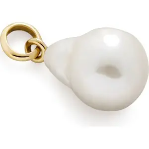 Monica Vinader Nura Baroque Pearl Charm - 14kt Solid Gold/pearl