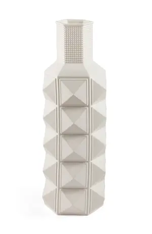 Jonathan Adler Charade Studded Taper Vase - White