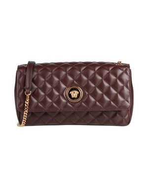 Versace Cross-body Bag In Lambskin Leather - Red