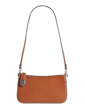 COACH Leather Baguette Bag With Detachable Strap