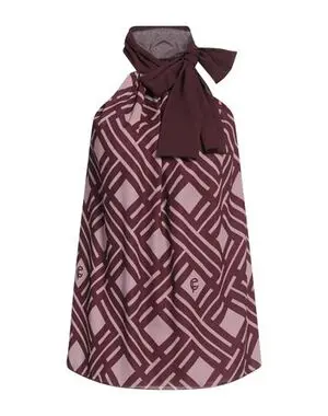CRISTINAEFFE Geometric-print Crepe Top - Purple