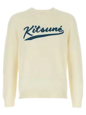Maison Kitsuné Kitsune Varsity Sweater - White