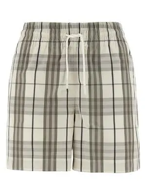 Burberry Check Bermuda Shorts - Gray