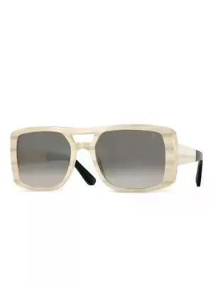 Brunello Cucinelli Square Frame Sunglasses - Neutrals