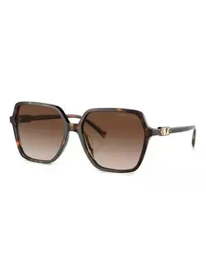 Michael Kors Logo-plaque Sunglasses - Brown