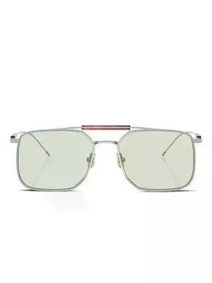Brunello Cucinelli Square Frame Sunglasses - Silver
