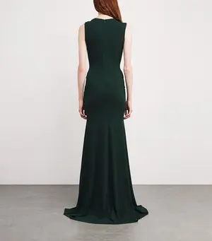Alex Perry Crepe Jersey Cut-out Gown