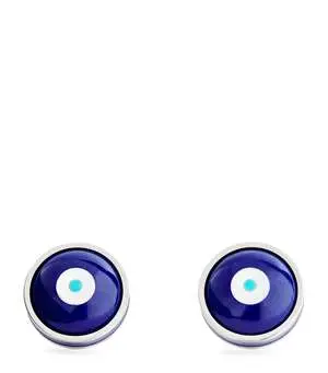 Tateossian Milos Evil Eye Cufflinks - Blue