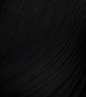 Issey Miyake Hatching Bottoms Pleated Maxi Skirt - Black