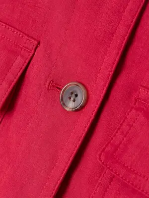 Theory Linen-blend Collared Jacket