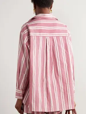 Faithfull The Brand Capri Striped Cotton Shirt