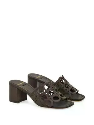 FERRAGAMO Gancini Sandals - Brown