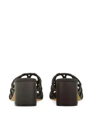FERRAGAMO Gancini Sandals - Brown