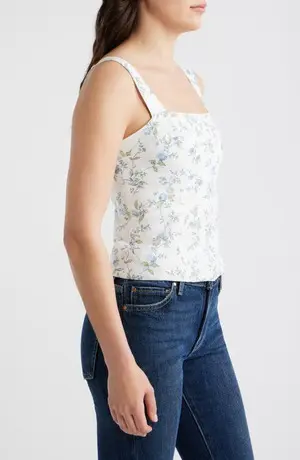 REFORMATION Darci Linen Tank - Nostalgia