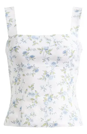 REFORMATION Darci Linen Tank - Nostalgia