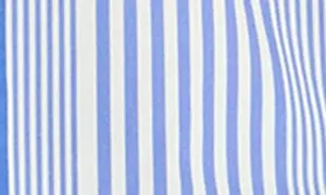 DO BY DEE OCLEPPO Noelle Stripe Cotton Button-up Shirt - Baja Blue- Shirting Stripe
