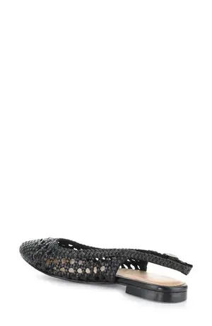BOS. & CO. Willow Slingback Flats - Black