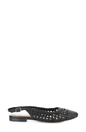 BOS. & CO. Willow Slingback Flats - Black