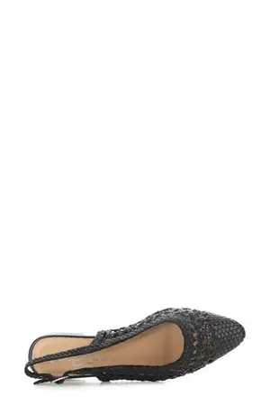 BOS. & CO. Willow Slingback Flats - Black