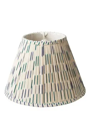 MELA ARTISANS Ikat Blue Pleated Lampshade