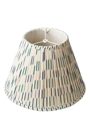MELA ARTISANS Ikat Blue Pleated Lampshade