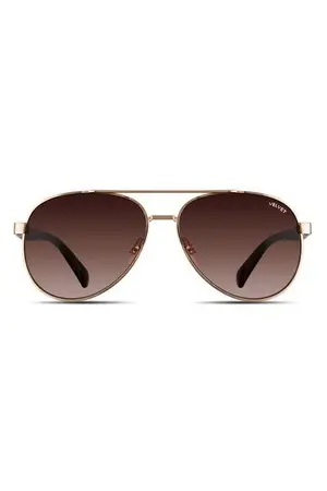 VELVET EYEWEAR Bonnie Sunglasses - Gold Brown