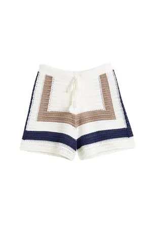 Chinti & Parker Crochet Capri Shorts