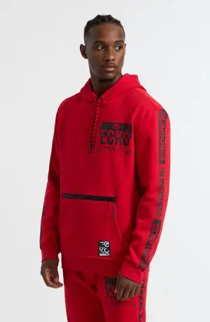 ECKO UNLTD. Truss Zip Up Hoodie - True Red